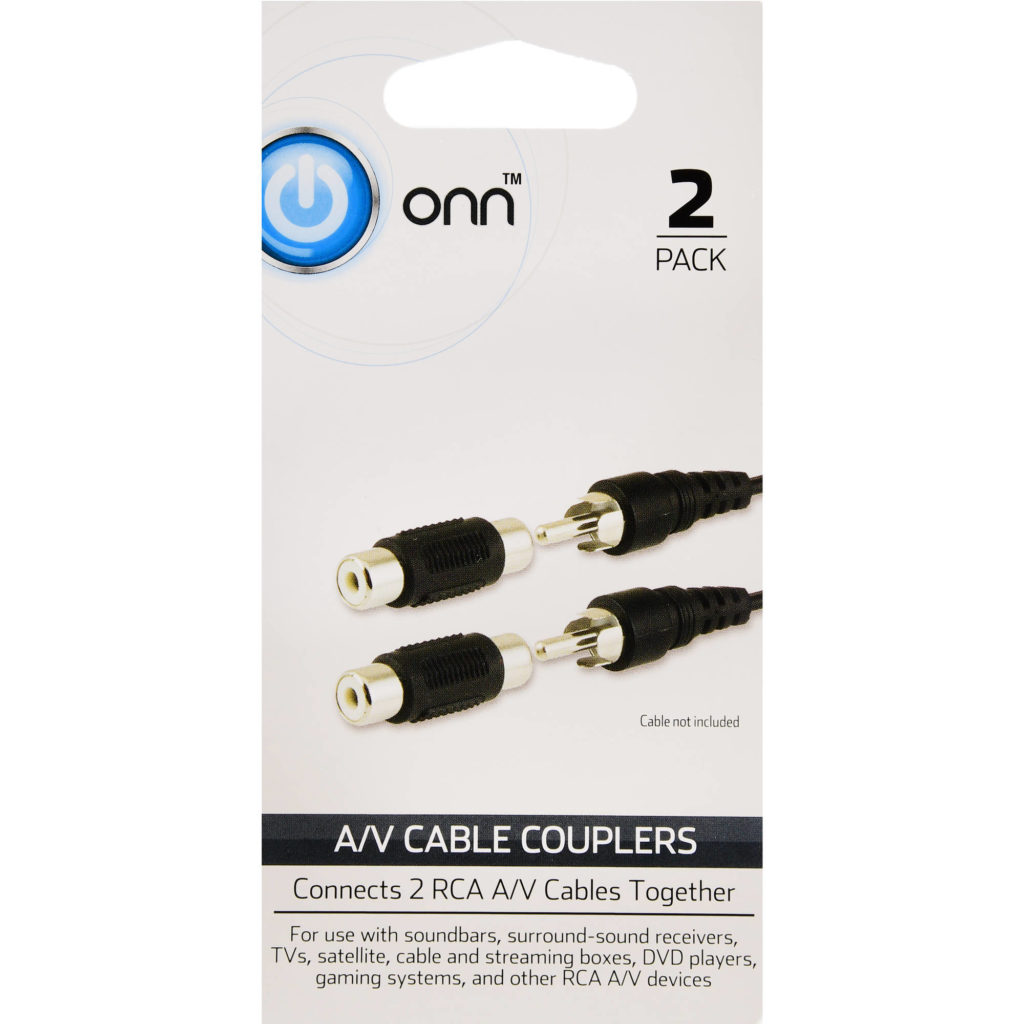 Onn Audio/Video Extension Connectors, 2 Pack – HYPROINC Media