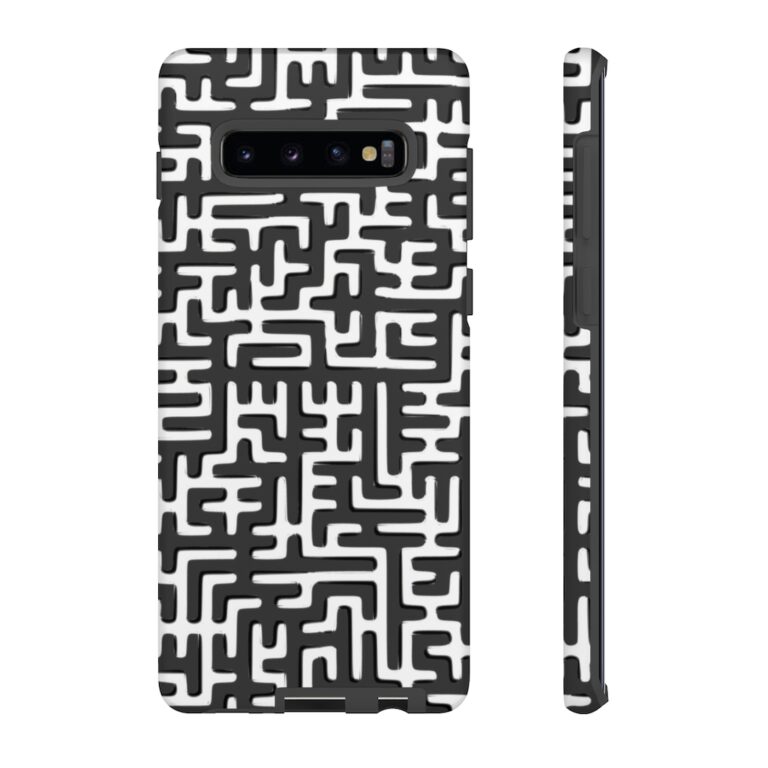Optical Illusion Phone Case Op Art Crazy Vertigo Maze Black and White ...
