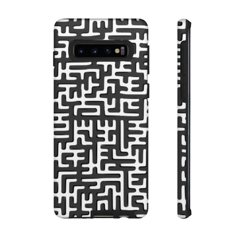 Optical Illusion Phone Case Op Art Crazy Vertigo Maze Black and White ...